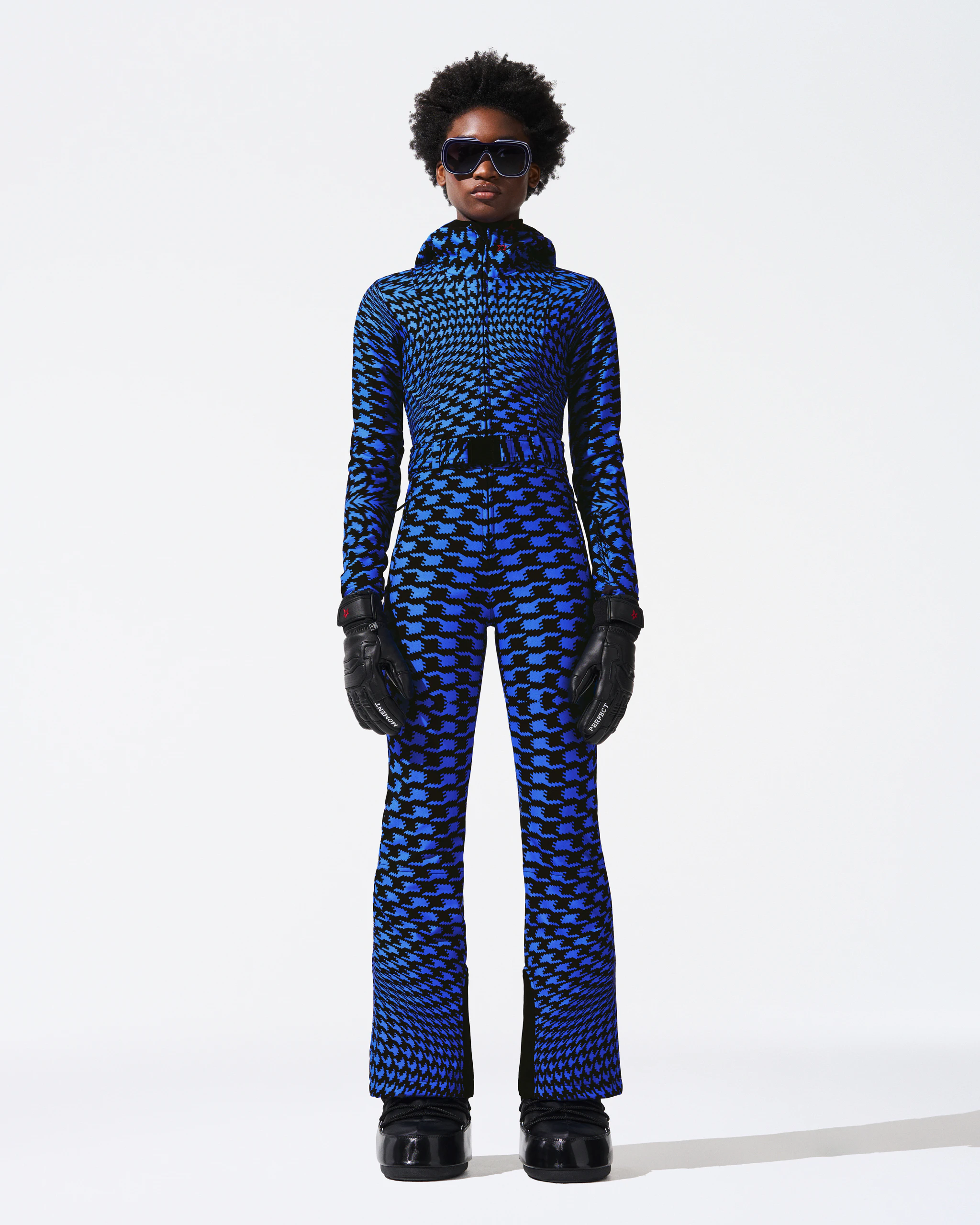 Twisted Houndstooth Tignes Ski Suit | Perfect Moment